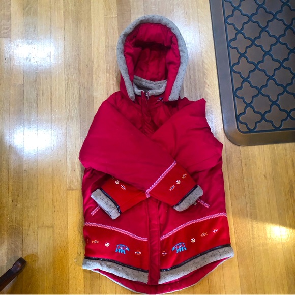 Inuk | Jackets & Coats | Indigenous Inuk Banff Red Insulated Jacket W ...